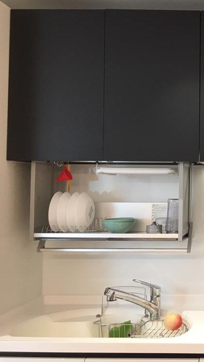Pull-Down Elevator Dish Rack Linear Down Box | Daydo Japan – Equipoise ...