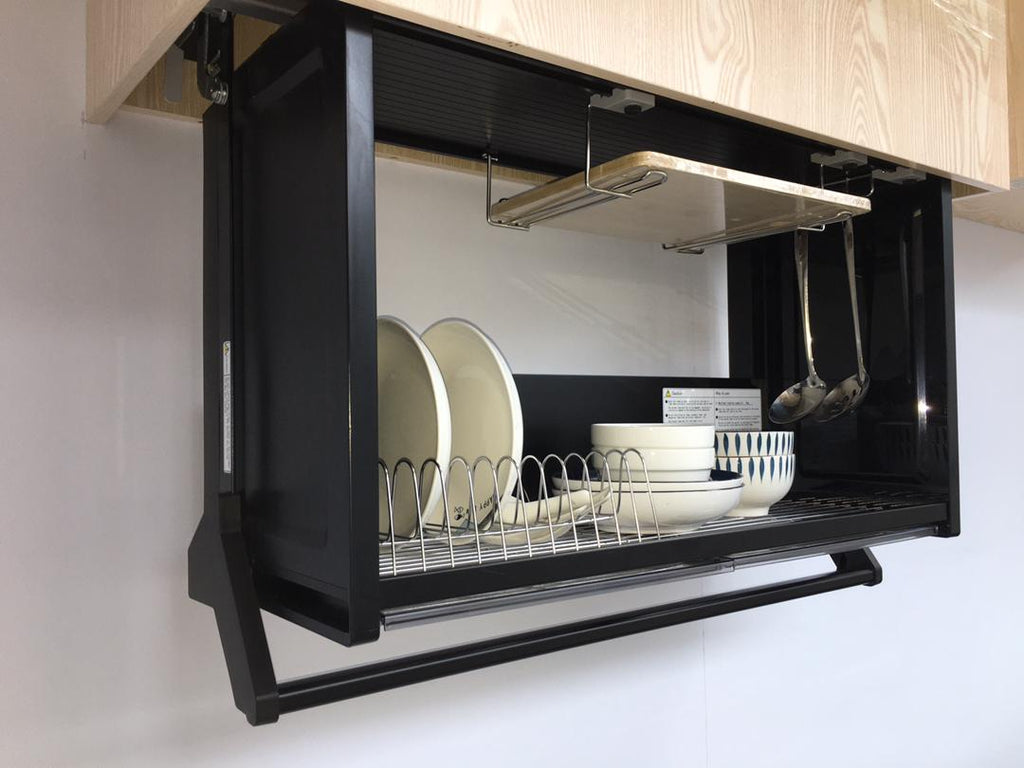 Pull-Down Elevator Dish Rack Linear Down Box | Daydo Japan – Equipoise ...